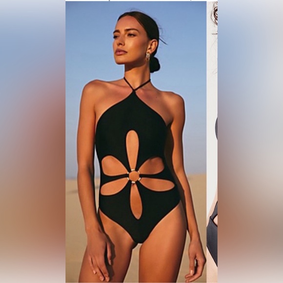 cult gaia | Swim | Cult Gaia One Piece Black Swim Suit Medium | Poshmark